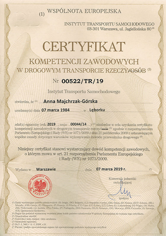 DOKUMENTY – Fargo Logistics